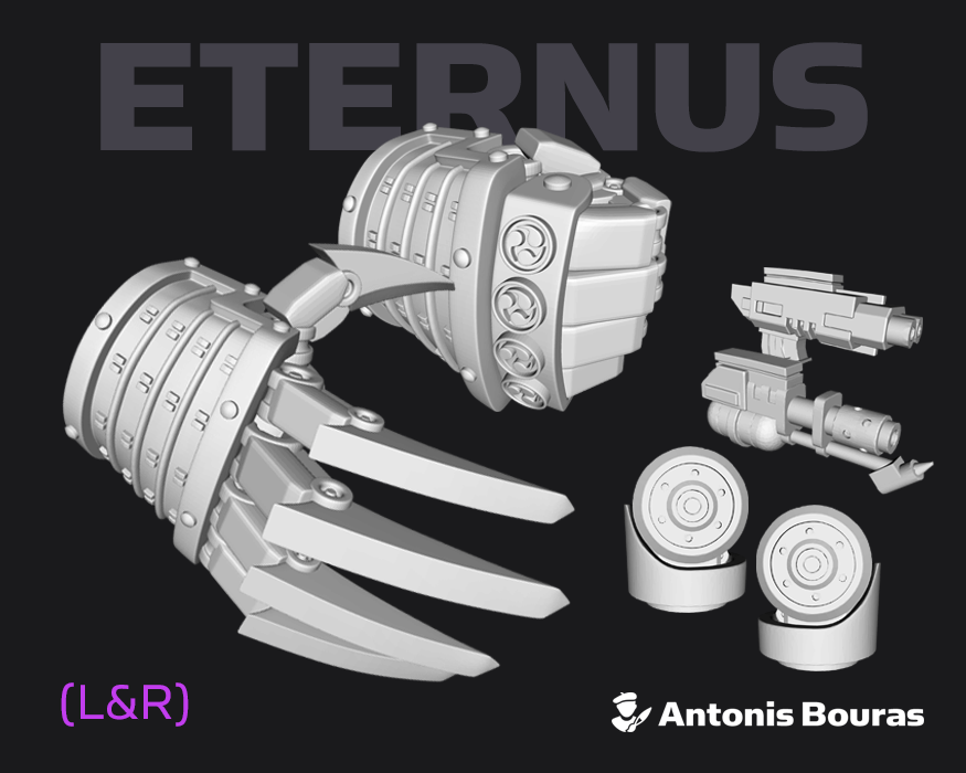 Eternus Assault Armor : Shogun Fist Weapons (L&R) — Pop Goes the Monkey