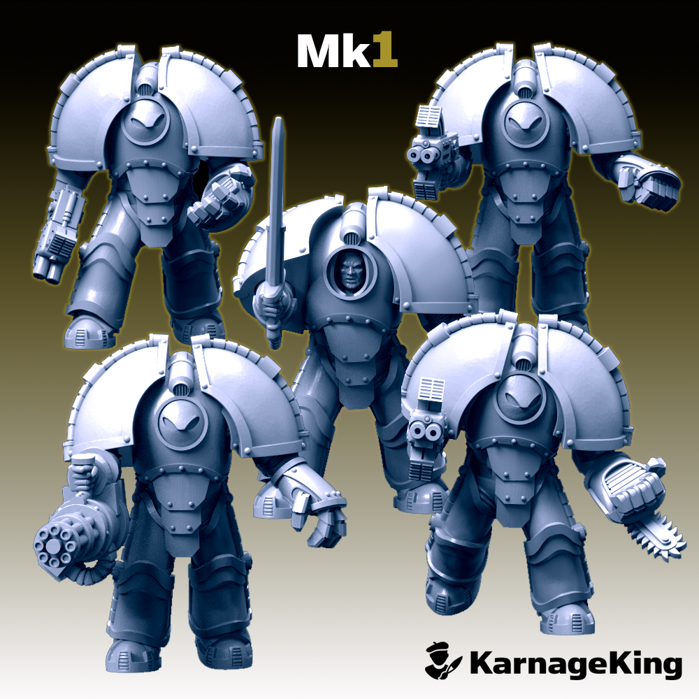 5x Saturnus Terminator Mk:1 Crusader Squad — Pop Goes the Monkey