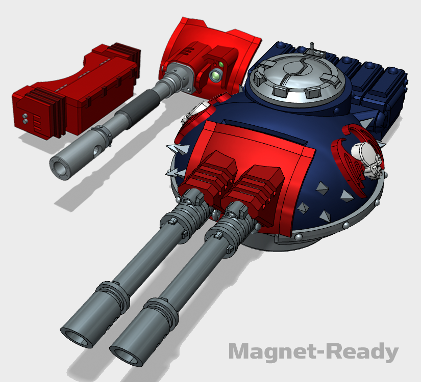 Nightmare Legion : Spiked Phobos Battle Tank Turret Set — Pop Goes the ...