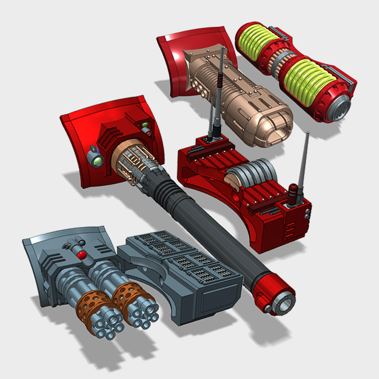 Phobos Battle Tank Turret: Gladiator Weapon Pack — Pop Goes the Monkey