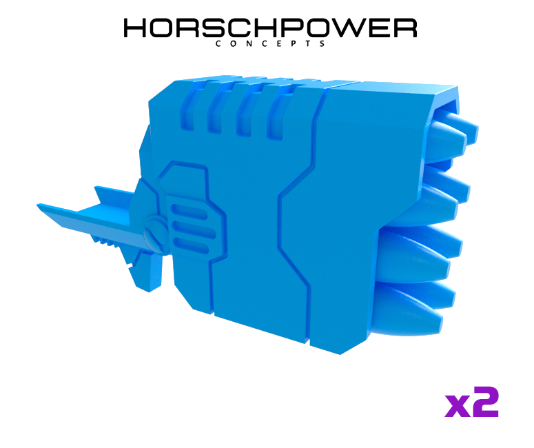 2x Standard Mech : Gunslinger - Underslung Double Rocket Launchers ...